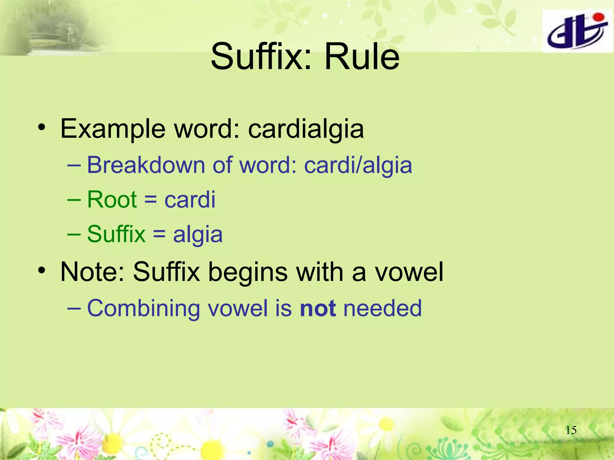 Chapter01 wordbuildingrules Terminology | PPT