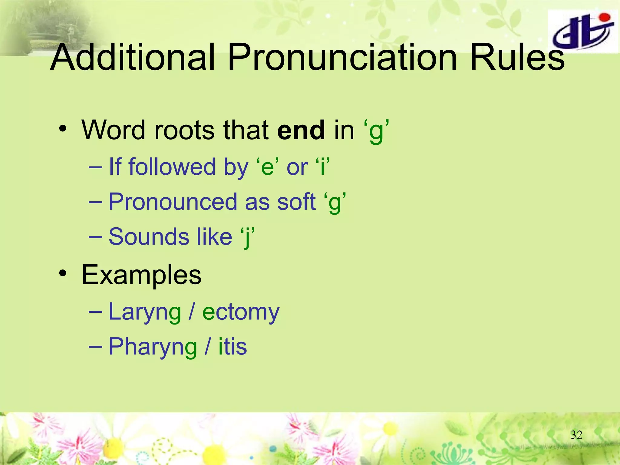 Chapter01 wordbuildingrules Terminology | PPT