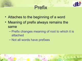 Chapter01 wordbuildingrules Terminology | PPT