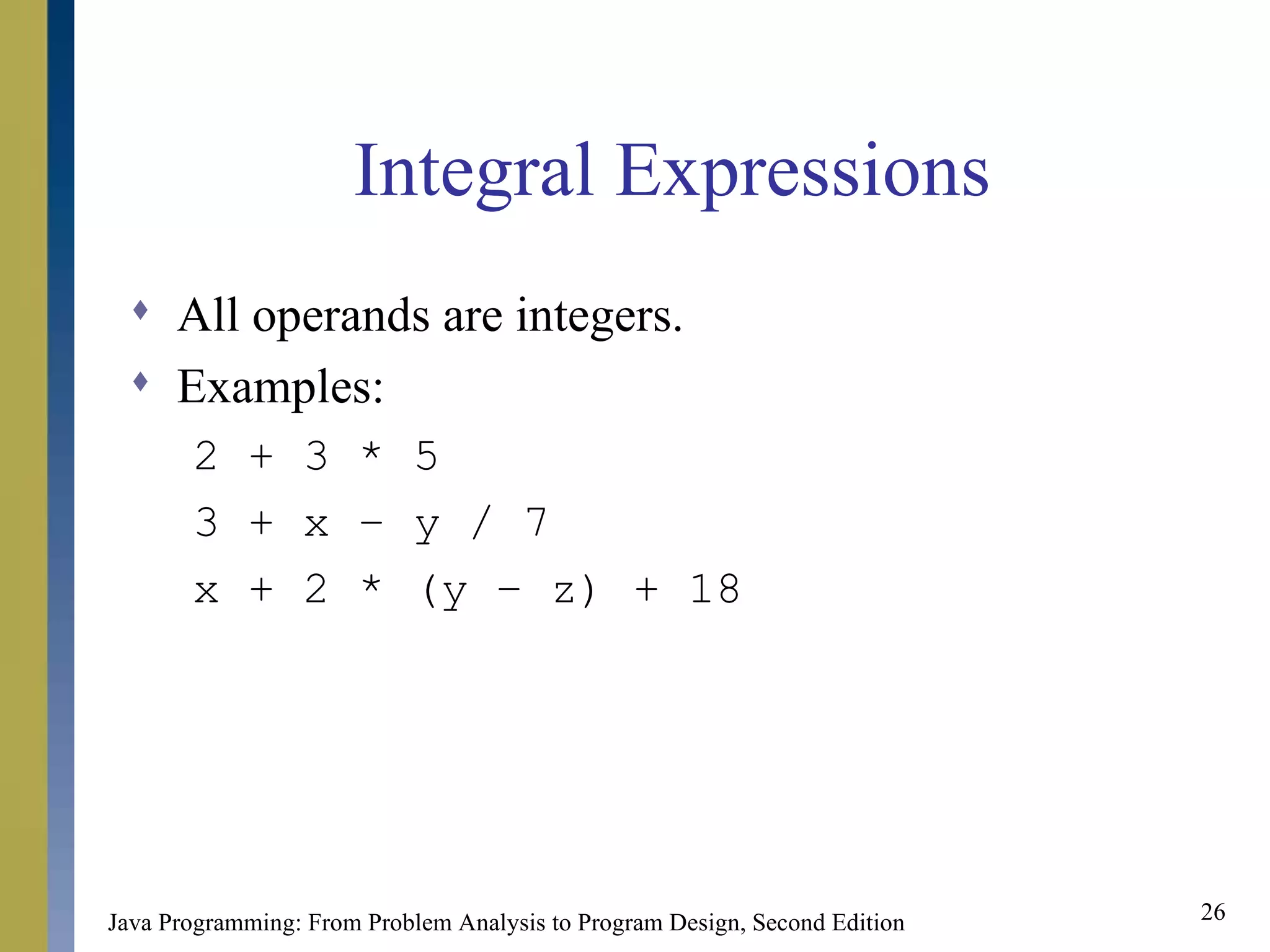 Basic Elements of Java | PPT