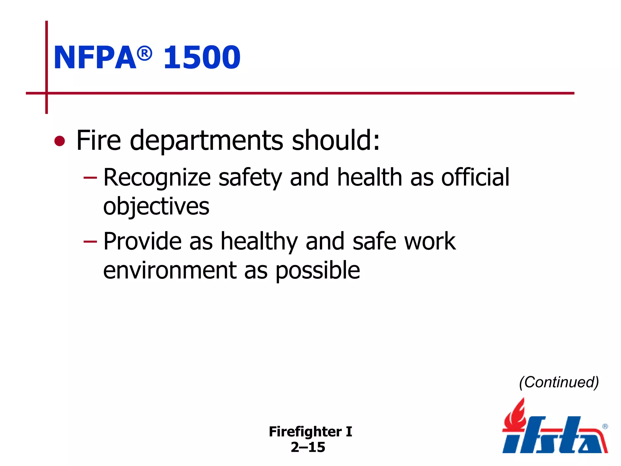 Chapter 02: Firefighter Safety and Health | PPT
