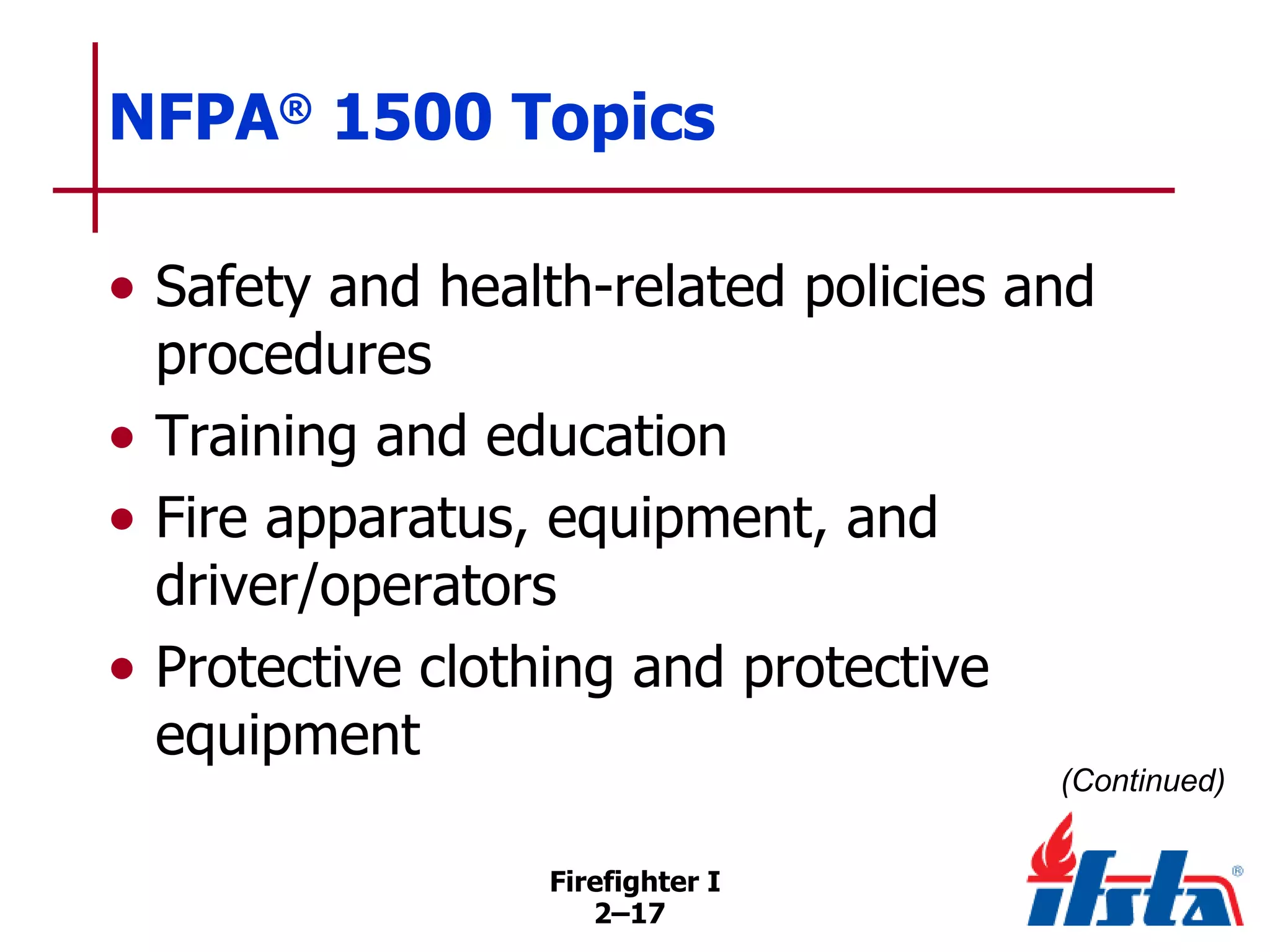 Chapter 02: Firefighter Safety and Health | PPT