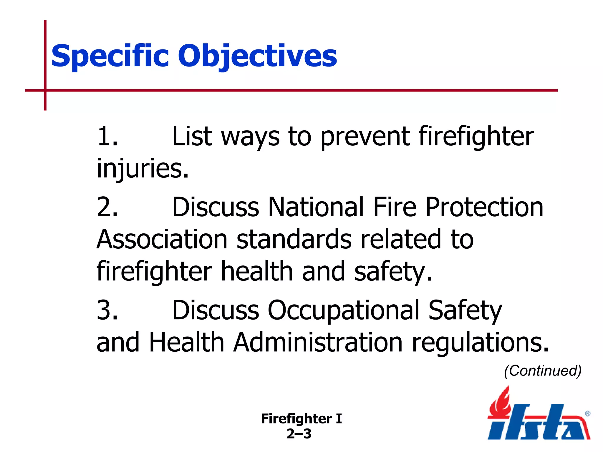 Chapter 02: Firefighter Safety and Health | PPT