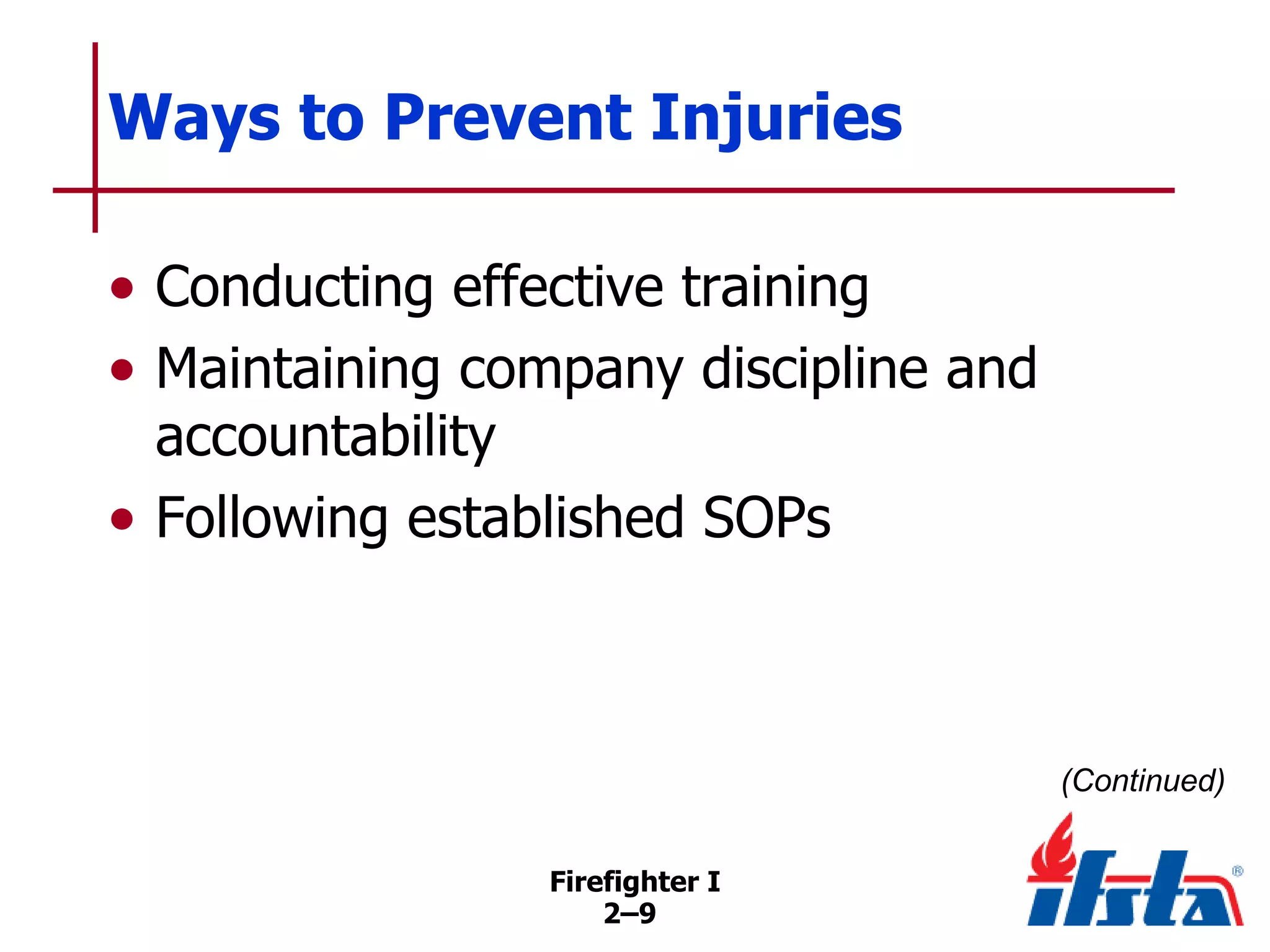 Chapter 02: Firefighter Safety and Health | PPT