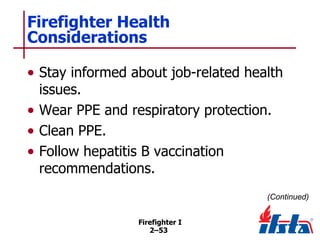 Chapter 02: Firefighter Safety and Health | PPT