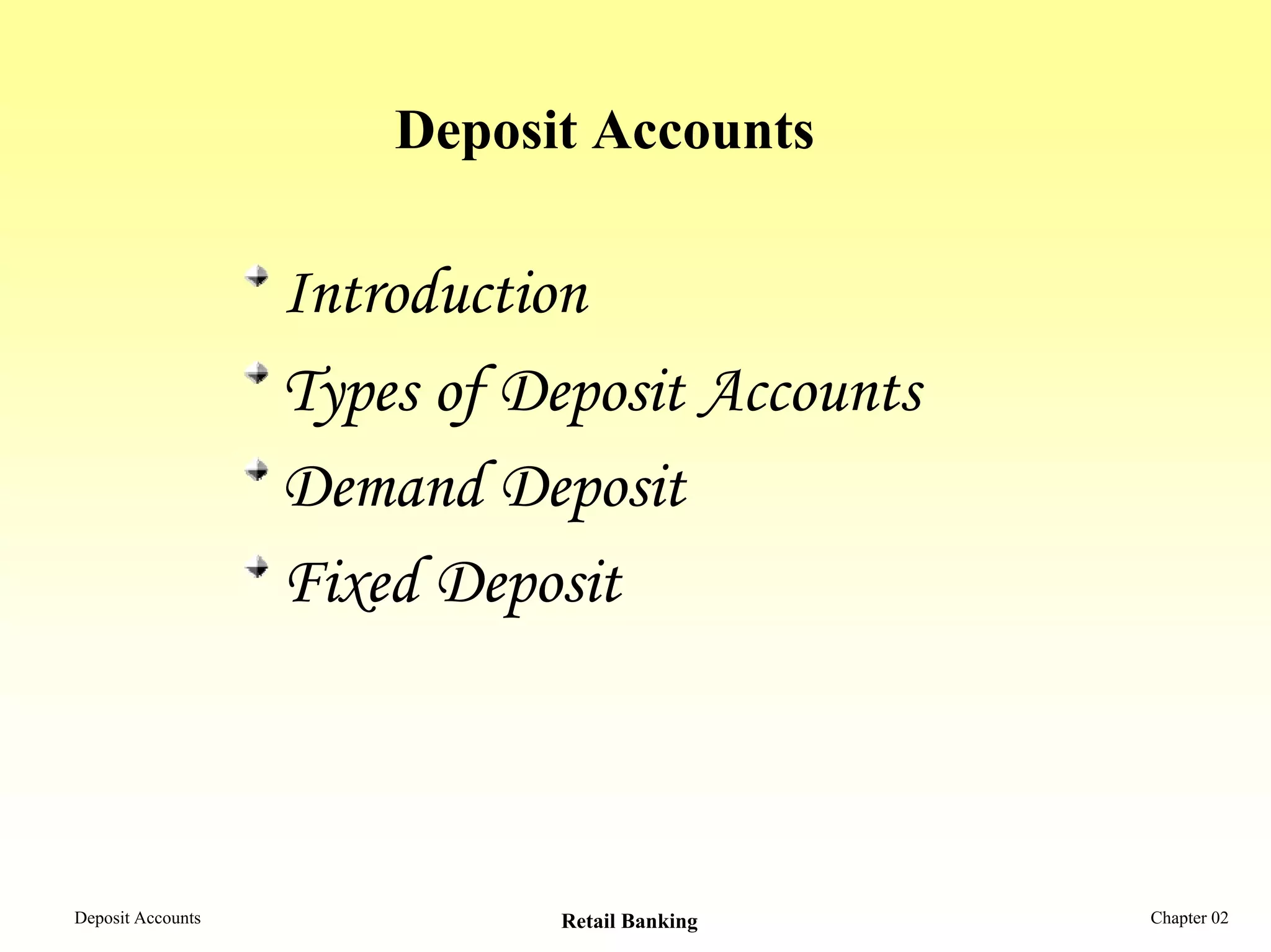 Deposit Accounts | PDF