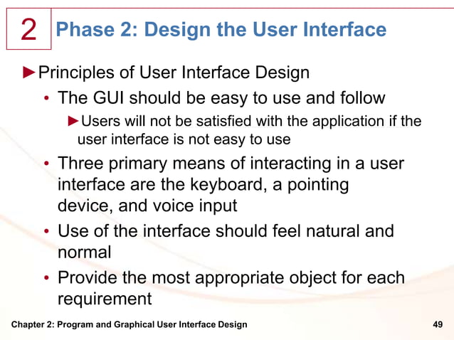 Chapter 02 - Program and Grapahical User Interface | PPT