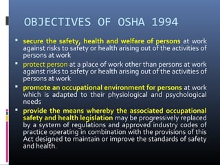 Chapter 02- OSHA Legition | PPT