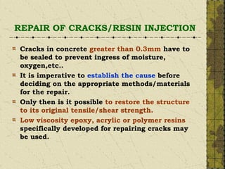 polymers for concrete repair | PPT | Chemistry | Science