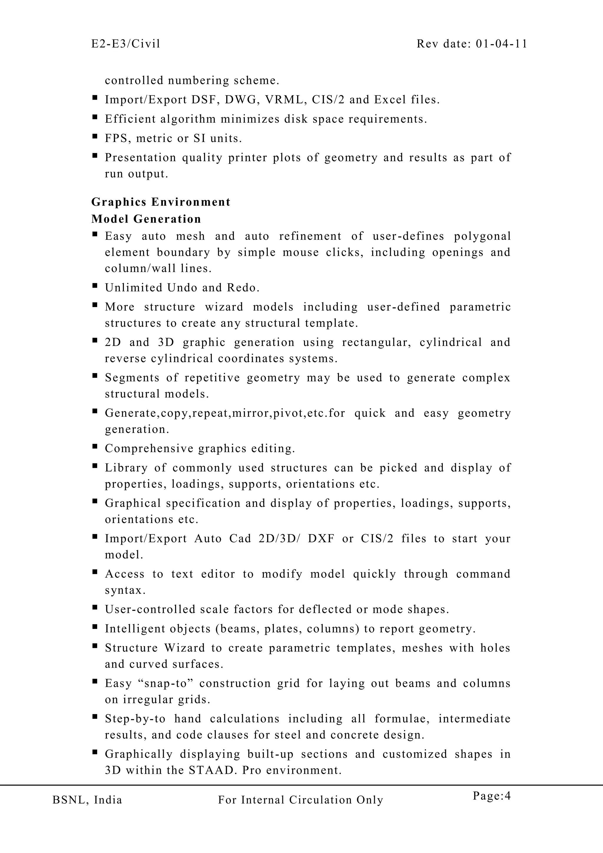 Chapter02.structural design using staad pro | PDF