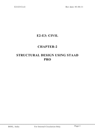 Chapter02.structural design using staad pro | PDF