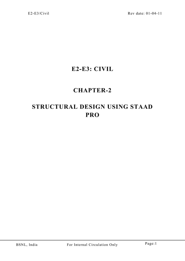 Chapter02.structural design using staad pro | PDF | Desktop Publishing | Computer Software and ...