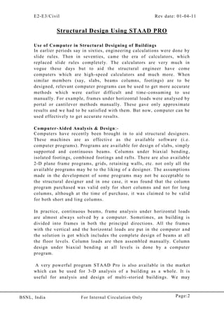 Chapter02.structural design using staad pro | PDF