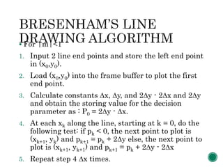 Computer Graphics - lines, Circles and ellipse | PPTX