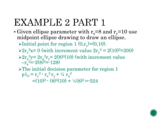 Computer Graphics - lines, Circles and ellipse | PPTX