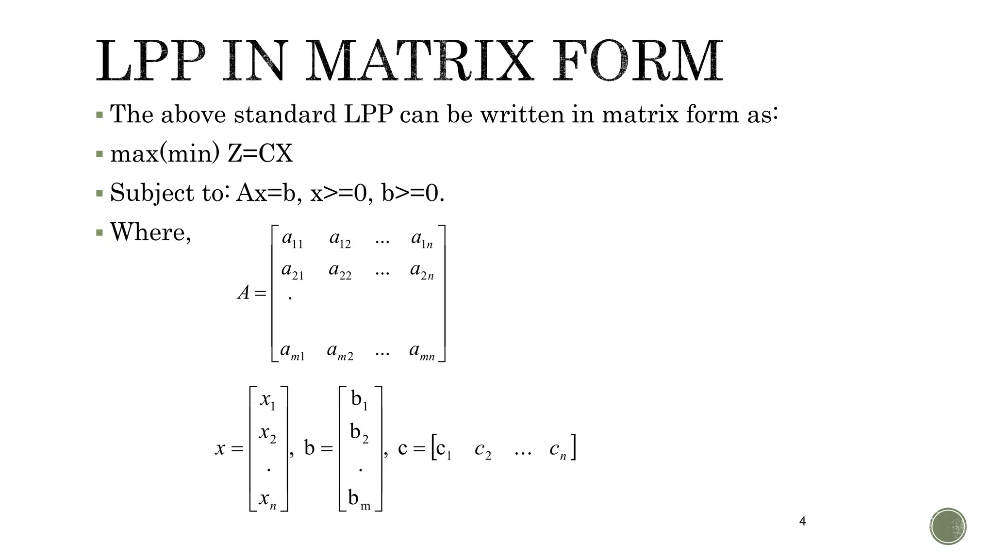 Operations Research - Simplex Method Introduction | PPTX