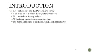 Operations Research - Simplex Method Introduction | PPTX