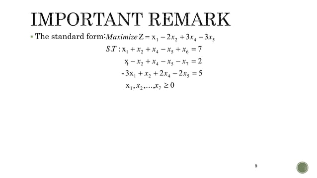 Operations Research - Simplex Method Introduction | PPTX