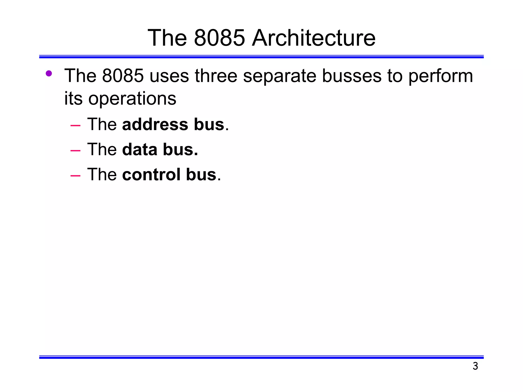 Chapter 2-8085 Microprocessor Architecture and Microcomputer Systems | PDF | Operating Systems ...