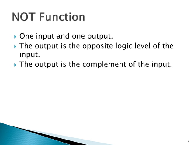 Chapter 02 Logic Functions and Gates | PPT