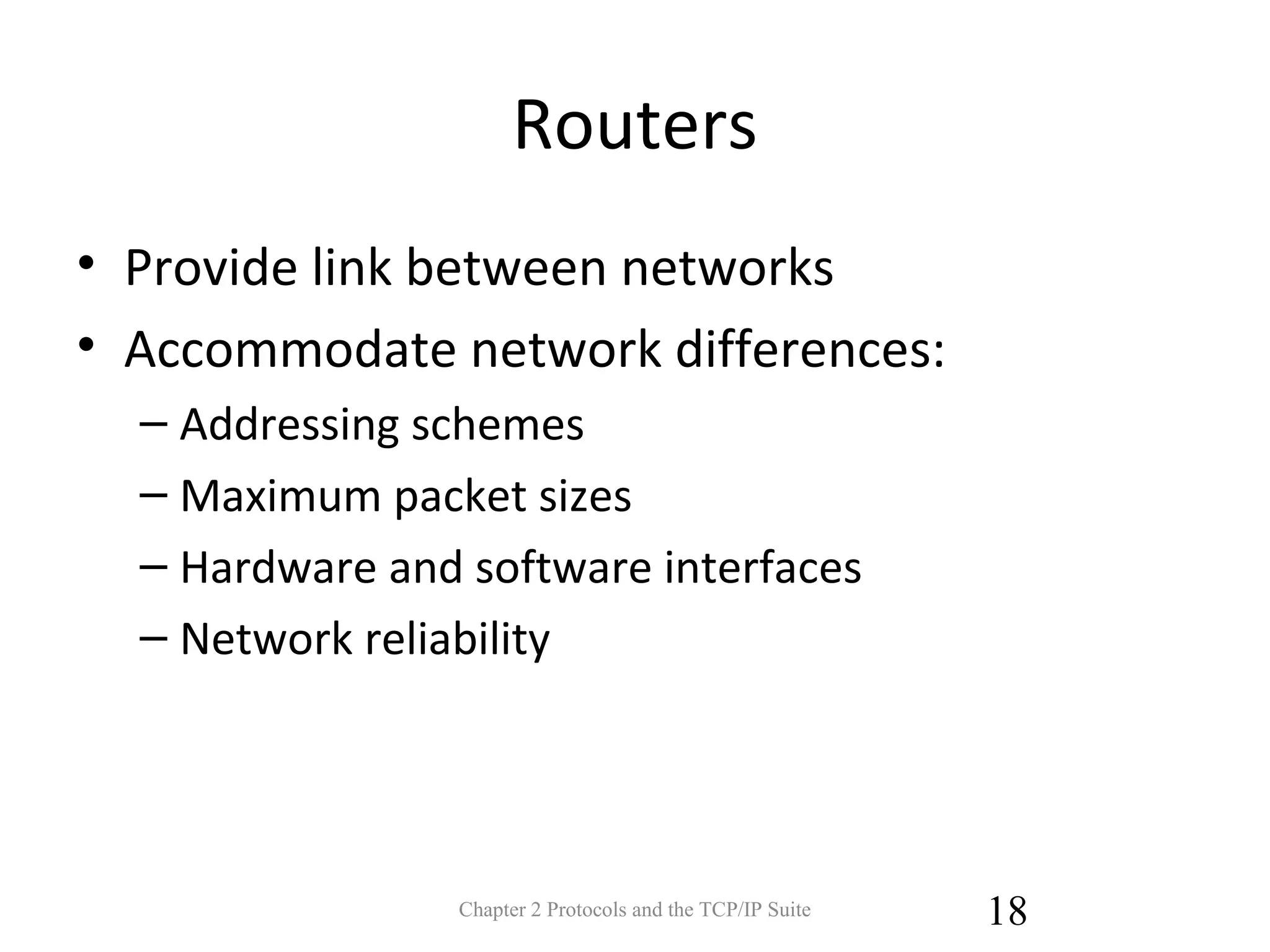 protocol and the TCP/IP suite Chapter 02 | PPT