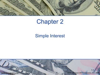 introduction to simple interest and valuing to financial assets | PPT