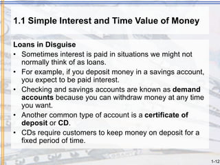 introduction to simple interest and valuing to financial assets | PPT