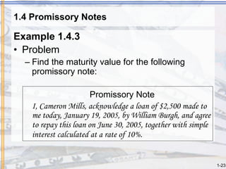 introduction to simple interest and valuing to financial assets | PPT
