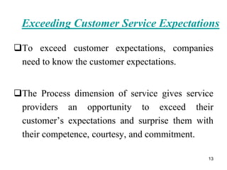 Service Marketing - Perception and expectation of services | PPT