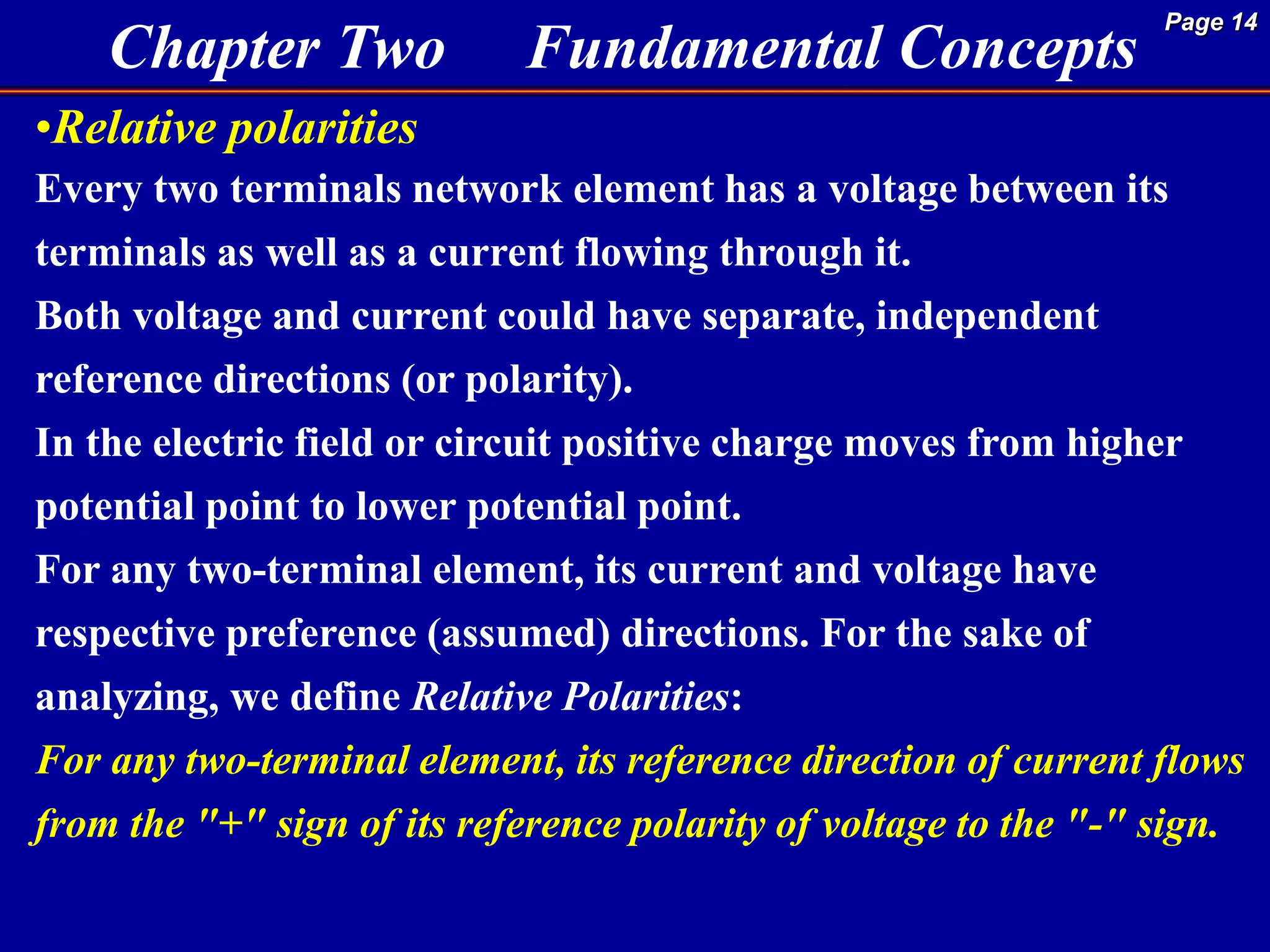 Fundamental concepts of electrical engineering | PPT