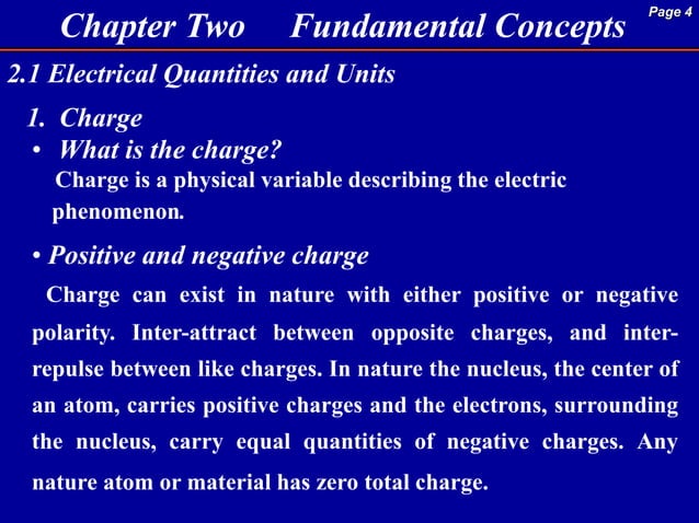 Fundamental concepts of electrical engineering | PPT