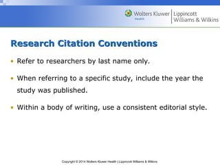 Chapter 2 - research writing style concepts | PPT