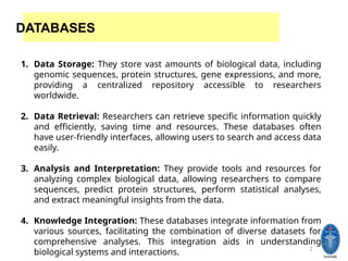 Biological databasesBiological databases | PPTX