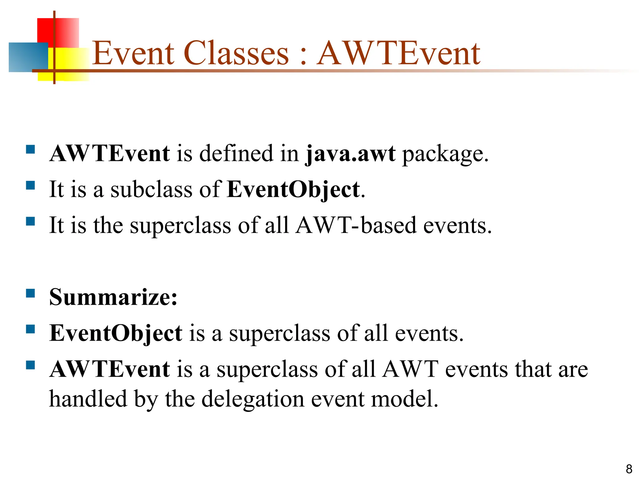 Event handling in java by mayur chaundiye | PPT