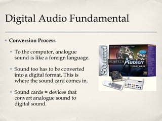Chapter 02 audio recording - part i | PPT | Digital Audio | Computer Software and Applications