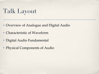 Chapter 02 audio recording - part i | PPT | Digital Audio | Computer ...