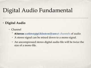 Chapter 02 audio recording - part i | PPT | Digital Audio | Computer ...