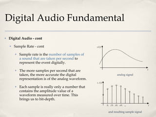 Chapter 02 audio recording - part i | PPT | Digital Audio | Computer ...