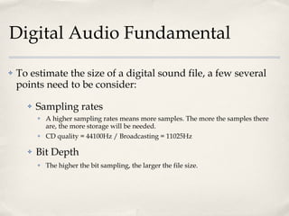 Chapter 02 audio recording - part i | PPT | Digital Audio | Computer Software and Applications