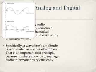 Chapter 02 audio recording - part i | PPT | Digital Audio | Computer Software and Applications