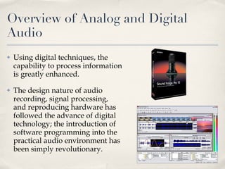 Chapter 02 audio recording - part i | PPT | Digital Audio | Computer Software and Applications