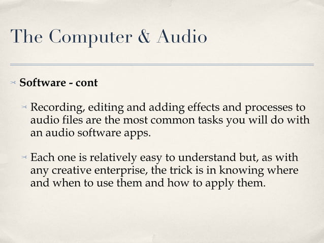 Chapter 02 audio recording - part ii | PPT