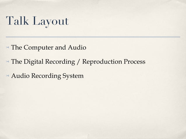 Chapter 02 audio recording - part ii | PPT