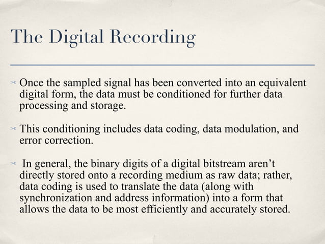 Chapter 02 audio recording - part ii | PPT