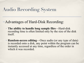 Chapter 02 audio recording - part ii | PPT