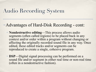 Chapter 02 audio recording - part ii | PPT