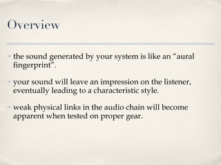 Chapter 02 audio recording - part ii | PPT