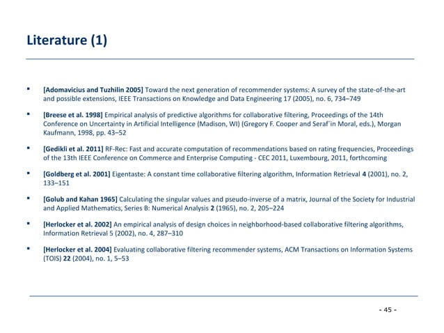 Chapter 02 Collaborative Recommendation Ppt