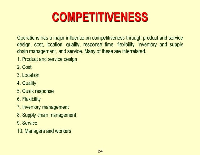 Chapter 02 - Competitiveness, Strategy, and Productivity.ppt | Business ...