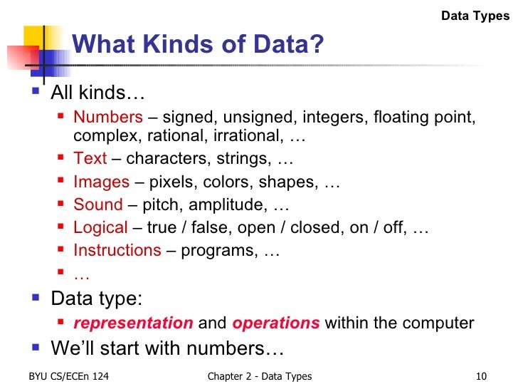 Chapter 02 Data Types